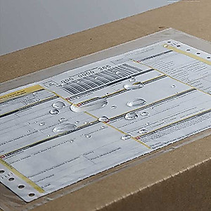 Clear 7.5'' x 5.5'' Packing List Envelopes, Adhesive Shipping Label Pouch/Sleeve (50 Pack)