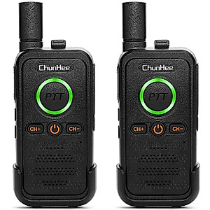 ChunHee 2 Pack Black Intercoms Wireless for Home Caregiver Pager Intercom for Elderly with Emergency SOS Alarm, 1.5 Miles Long Range Wireless Intercom System for Business Room to Room Communication