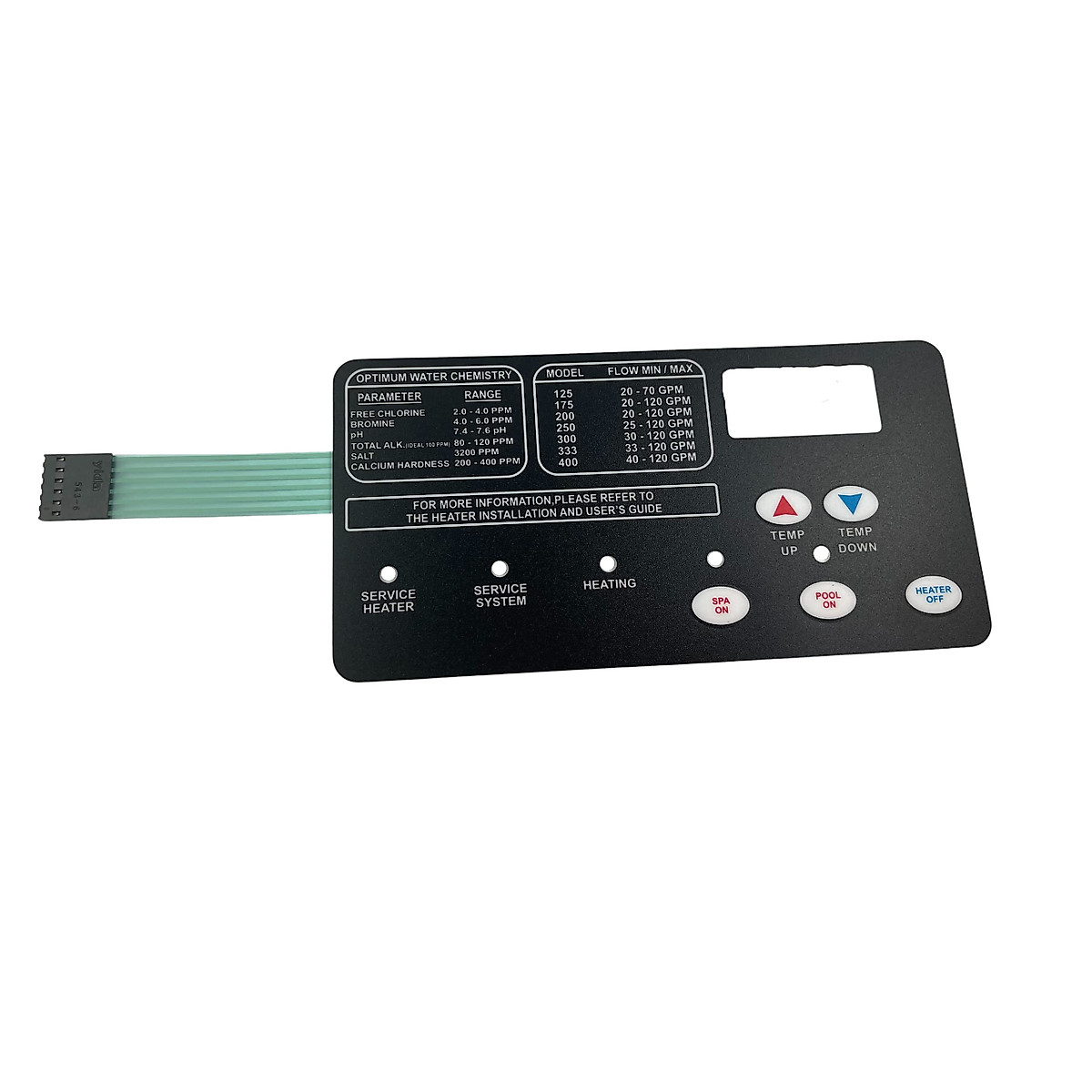 Wholesale Sensors Replacement for Pentair 472610Z Switch Membrane Pad for MasterTemp Pool and Spa Heater Electrical System 12 Month Warranty