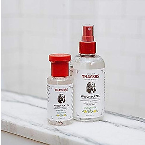 THAYERS Alcohol-Free Witch Hazel Facial Toner with Aloe Vera, Cucumber, Trial Size, 3 Ounce
