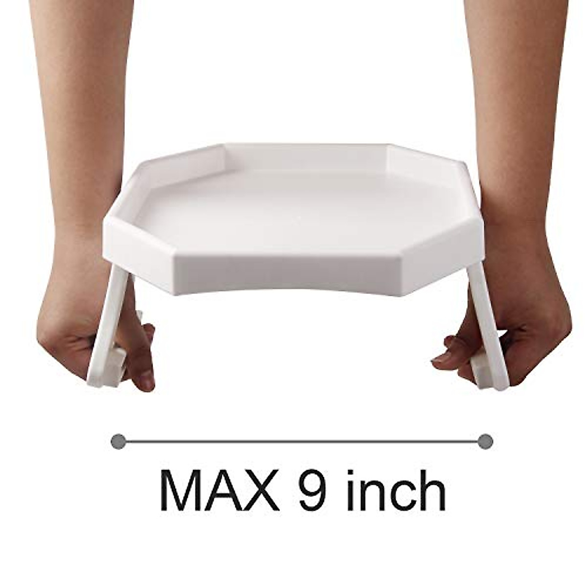 CHVOMNASE Sofa Couch Arm Clip Table Plastic Armrest Tray Table Clip-On Armchair Table Couch Drinks Remote Control Snacks Holder