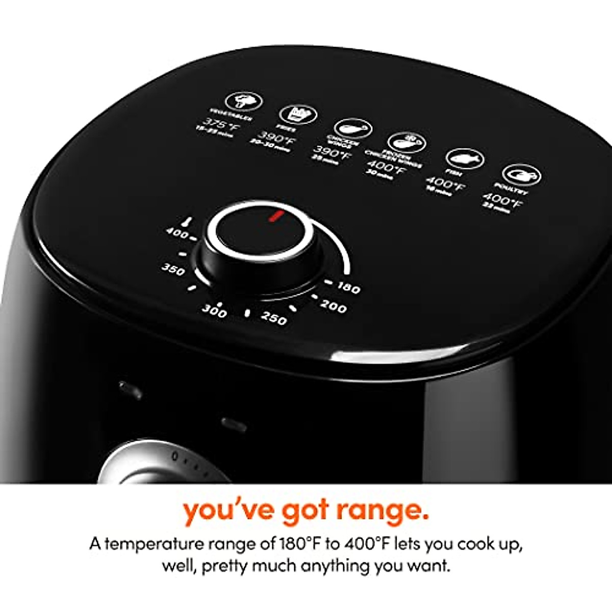 Magic Bullet MBA50100 Air Fryer, Black, 2.5 Quarts