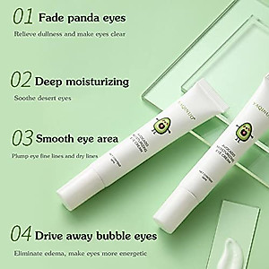 Grospe Avocado Eye Cream Elastic Moisturizing Eye Cream Remove Pouches Dark Circles Anti-Wrinkle Diminishing Eye Lines Lifting Firming