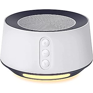 Fitniv White Noise Machine with Adjustable Baby Night Light for Sleeping, 14 High Fidelity Sleep Machine Soundtracks, Timer and Memory Feature, Plug in, Sound Machine for Baby, Adults