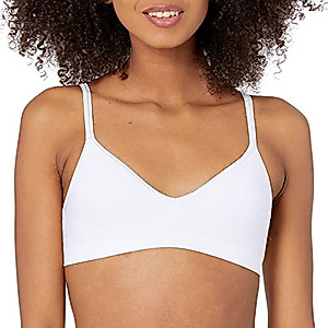 Hanes Women's Wireless Seamless Convertible ComfortFlex Fit Padded Bra, White, X-Large