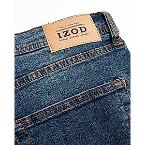 IZOD Men's Denim Jeans - Comfort Stretch Jeans - Casual Relaxed Fit Jeans for Men, Size 34W x 32L, Lexington Wash