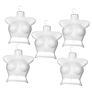 Zerodeko 20 pcs Mannequin Hanger mannequins Desktop Organizer Shelf Girls Swim Suit Clothing Form Swimwear Hanger Table top Bust Mannequin Model Clothes Hanging Rack Underwear
