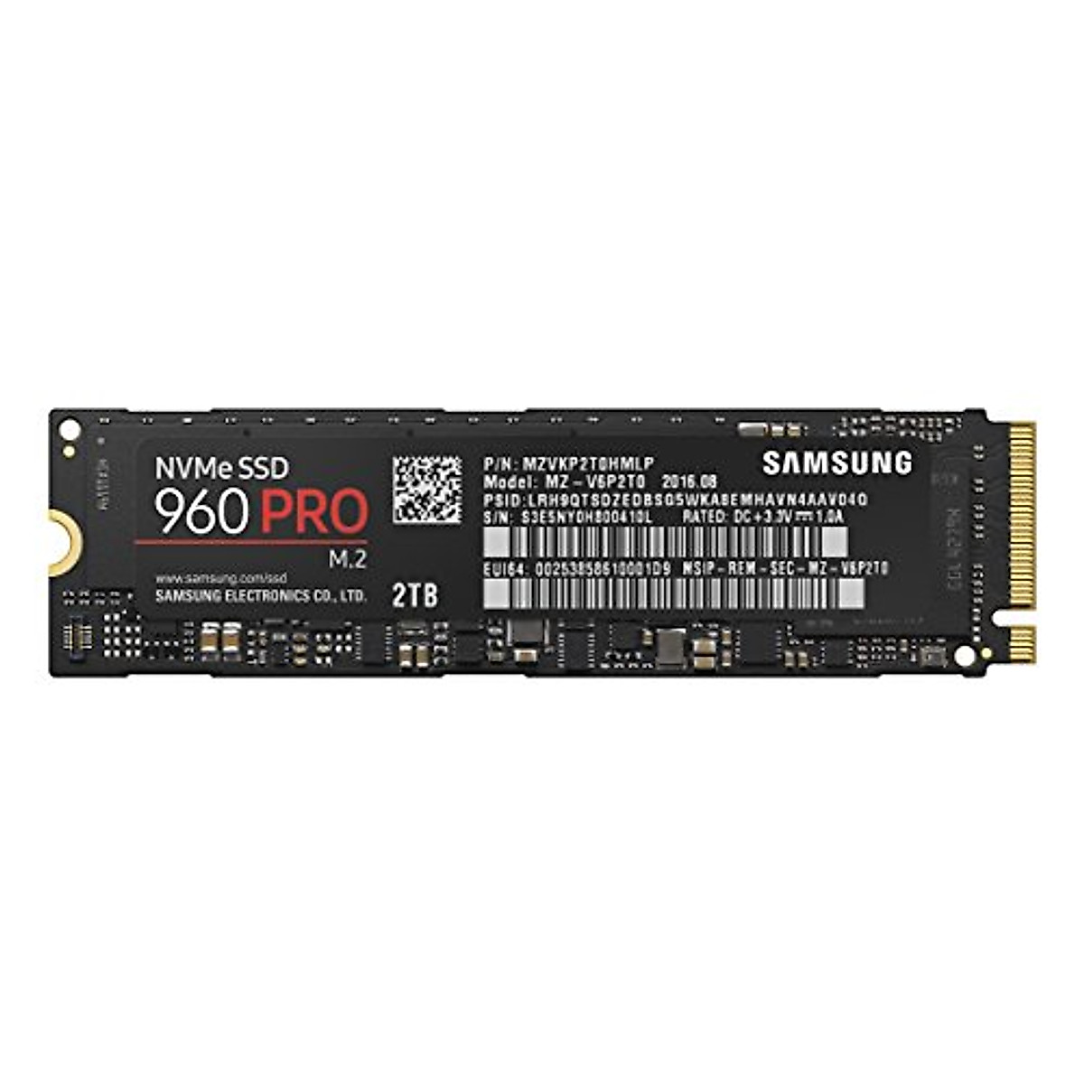 Samsung 960 PRO Series - 2TB PCIe NVMe - M.2 Internal SSD (MZ-V6P2T0BW)