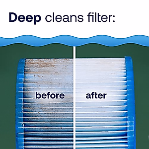 HTH Spa Care Filter Cleaner, Spa & Hot Tub Chemical Deep Cleans Filter, Extends Filter Life, 16 oz & Care Defoamer, Spa & Hot Tub Chemical Eliminates Foaming, Softens Water, 16 oz