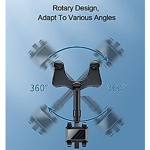 TOKLYUIE 2Pack Rotatable and Retractable Car Phone Holder 360° Rearview Mirror Phone Holder for Car Universal Multifunctional Adjustable Rotation Mount Stand