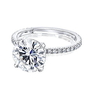 Kobelli Moissanite Wrap Basket Engagement Ring - white-gold / 5.0 / Forever One D-E-F