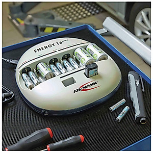 Ansmann 5207123/US Energy 16 Plus Battery Charger Maintenance Device