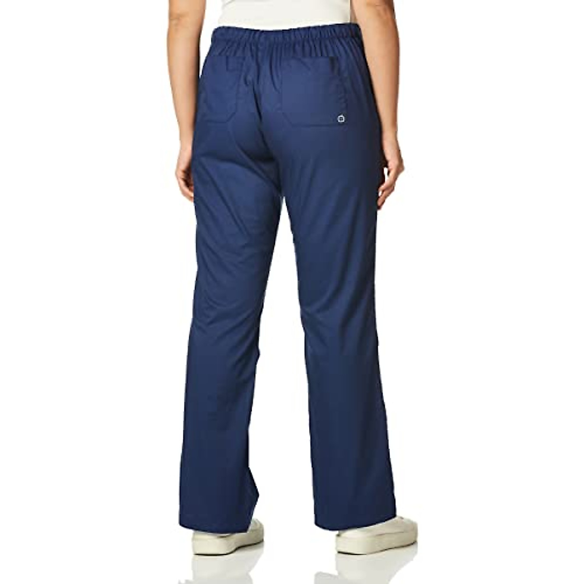 WonderWink Women's Wonderwork Flare Leg Scrub Pant, Navy, Medium