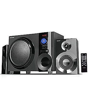 Boytone BT-210FB Wireless Bluetooth Stereo Audio Speaker with Powerful Sound, Bass System, Excellent Clear Sound & FM Radio, Remote Control, Aux-In Port, USB/SD/for Phone's, Laptops, Black, 30 W