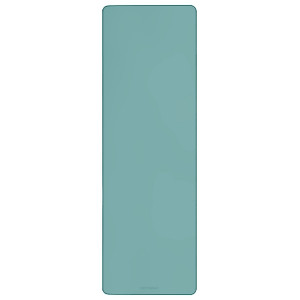 Retrospec Laguna 5mm Yoga Mat - Fitness Mat for Women, Men & Children, Slip-Resistant and Moisture Absorbing Exercise Mat for Home, Pilates, Yoga and Floor Workouts Blue Ridge