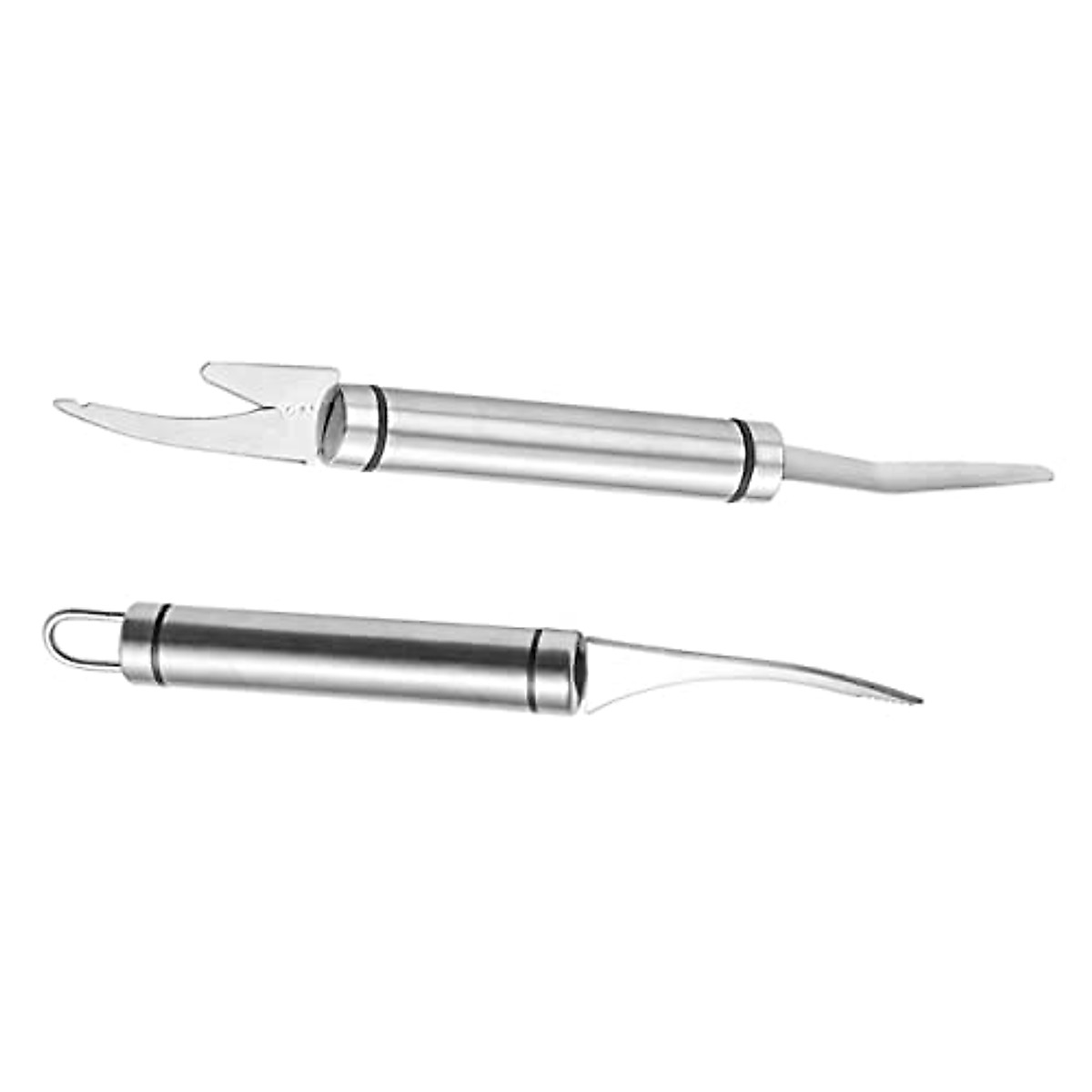 BESTonZON 4 Pcs Stainless Steel Shrimp Wire Knife Oyster Opener Household Gadgets Fishing Accessories Prawn Peelers Seafood Shrimp Cleaner Shrimp Fork Picks Shrimp Tool Fish Tool Fish Scaler