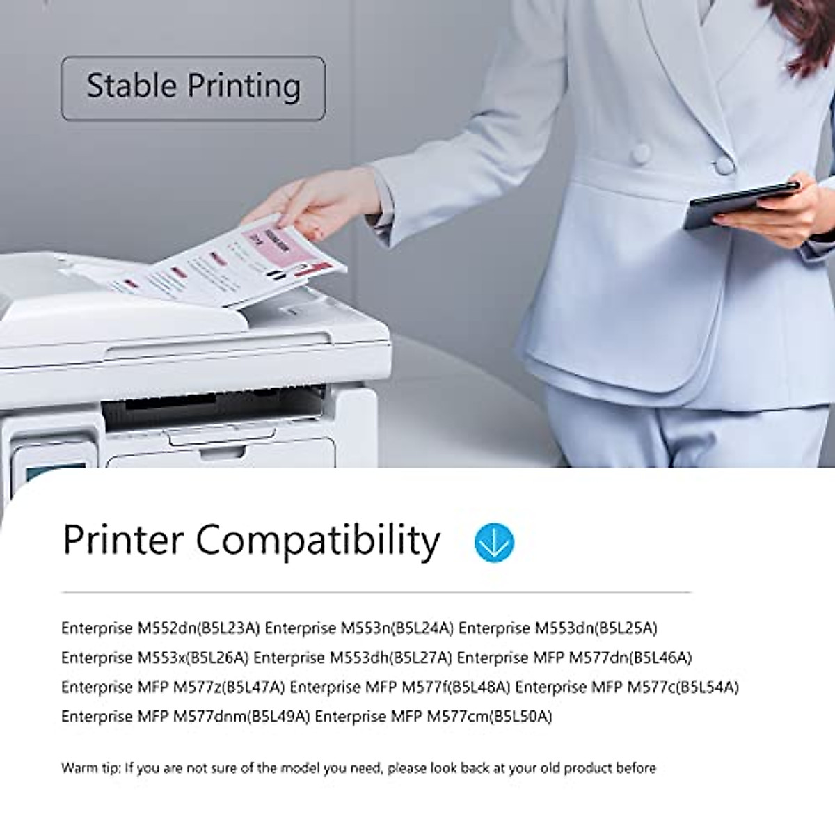 508A Toner Cartridge (4 Pack, 1BK/1C/1M/1Y) - UOTY Compatible 508A CF360A CF361A CF362A CF363A Toner Replacement for HP Enterprise MFP M577dn M577f M577c M577dnm M577cm Printer Toner (High Yield)