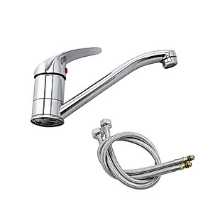 Uonlytech Kitchen Faucet Washbasin Mixer Tap Faucets for Bath Sinks Water Tap Bathtub Faucet Kitchen Sink Faucet Bath Mixer Tap Wash Basin to Rotate Hot and Cold