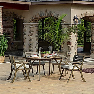 Arden Selections ProFoam Performance Outdoor Seat Cushion 18 x 18, Sand Cream