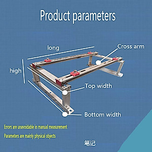 Heavy Duty Stainless Steel Condenser Mount - Universal AC Mount for Mini Split Air Conditioner - Heat Pump Base Mount, Supports 500 Lbs, Anti-Rust, Low Temperature, High Temperature