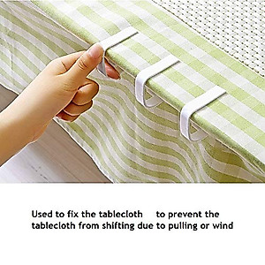 Panykoo Plastic Tablecloth Clip, Used for Restaurant Banquet Wedding Graduation Party and Outdoor Picnic Table Cloth Fixing (8 PCS)