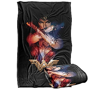 Wonder Woman Arms Crossed Silky Touch Super Soft Throw Blanket 36" x 58"
