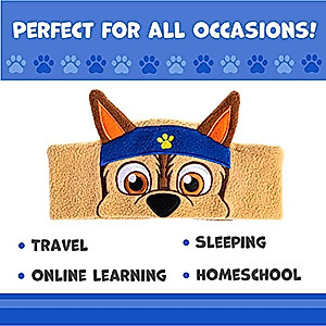 Paw Patrol Kids Headphones by CozyPhones - Over The Ear Headband Headphones - Volume Limited with Thin Speakers & Soft Headband – Chase