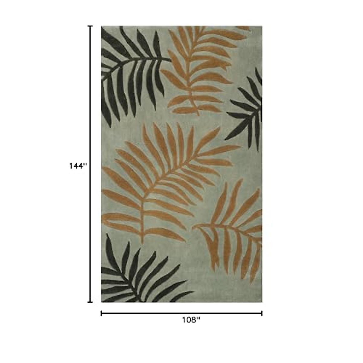 SAFAVIEH Total Performance Collection Area Rug - 9' x 12', Blue & Multi, Hand-Hooked Oriental, Non-Shedding & Easy Care, Ideal for High Traffic Areas in Living Room, Bedroom (TLP740B)