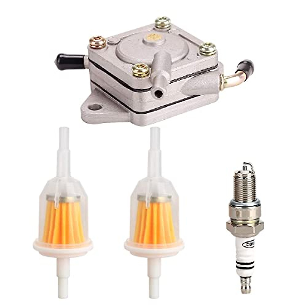 10L0L Golf Cart Fuel Pump Impulse Kit for Club Car DS Precedent 1984-up Gas with 290FE 350FE Kawasaki Engine, Replace OEM 1014523 1014524 S 5136 FP002