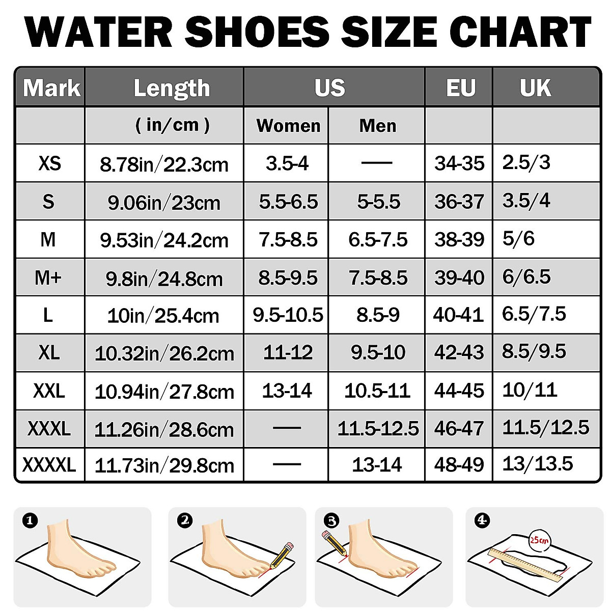 JOTO Water Shoes for Women Men Kids, Barefoot Quick-Dry Aqua Water Socks Slip-on Swim Beach Shoes for Cruise Ship Snorkeling Surfing Kayaking Beach Walking Yoga