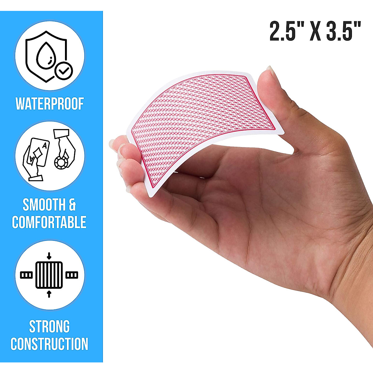 Regal Games Set of 12 Premium Monaco Elite Poker Playing Cards, 100% Plastic, Waterproof