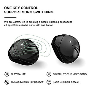 Invisible Earbuds Sleep Smallest Bluetooth Earbuds Mini Wireless Ear Buds Discreet Bluetooth Earpiece Tiny Hidden Small Ears Earbud for Work Headphones True Wireless Earpiece with Charging Case