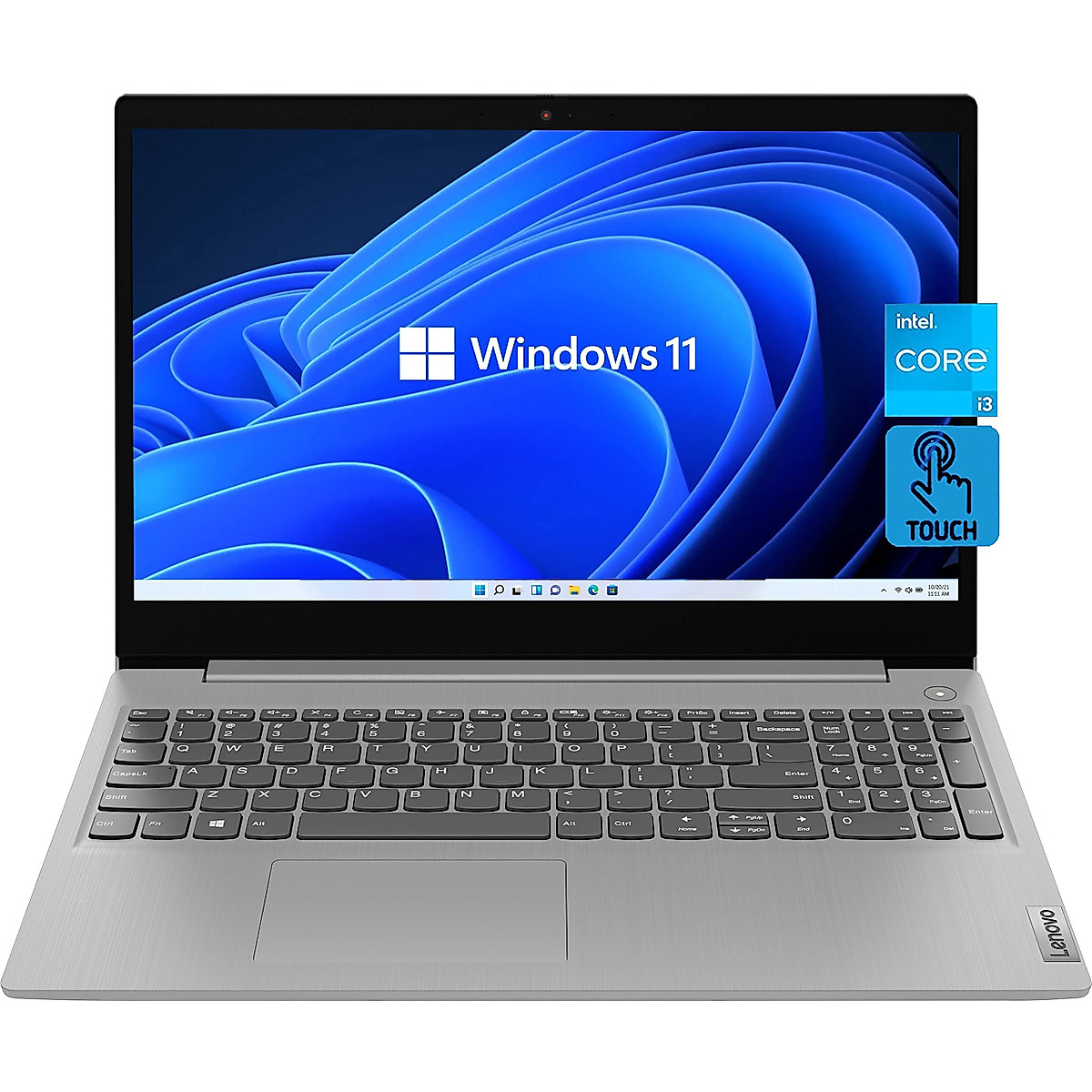 Lenovo 2022 Newest ideapad 3 Laptop, 15.6 Inch Touch Screen, Intel Core i3-1115G4 Processor, 12GB RAM, 512GB SSD, WiFi 6, Webcam, Card Reader, Windows 11 Home, Bundle with JAWFOAL