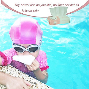 Extra Thick Cotton Tissue Careboree Face Drying Towel for Men Women Kids Disposable Dry Wipes Unscented Makeup Removing (3 pack)