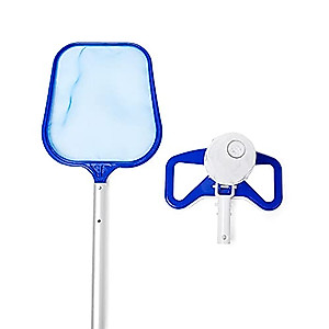Bestway 58234 Above Ground Pool Cleaning & Maintenance Accessories Set Kit for Filter Pumps with a 530 GPH Flow Rate - Blue