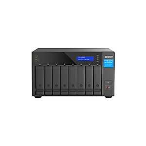 QNAP TVS-h874-i5-32G-US 8 Bay High-Speed Desktop NAS with M.2 PCIe Slots, 12th Gen Intel Core CPU, up to 64GB DDR4 RAM, 2.5 GbE Networking and PCIe Gen 4 expandability (Diskless)