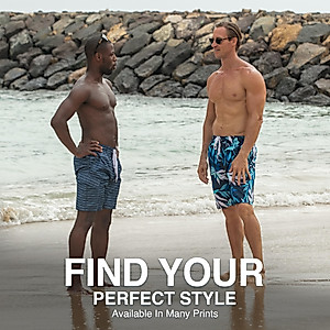 Kanu Surf Men's Flex Swim Trunks (Regular & Extended Sizes), Line Up Navy, Small