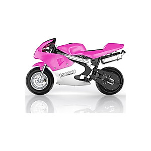 MotoTec Phantom Gas Pocket Bike 49cc 2-Stroke Pink