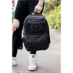 ZAZZY Smell Proof Bag Backpack with Lock Odor Proof Bag Stash Bag Travel Backpack for Men & Women