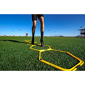 Kwik Goal Hex Rings, Yellow, Set of 6