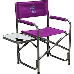 Stoic Fireside Side Table Camp Chair Fuchsia Blue Coral, One Size