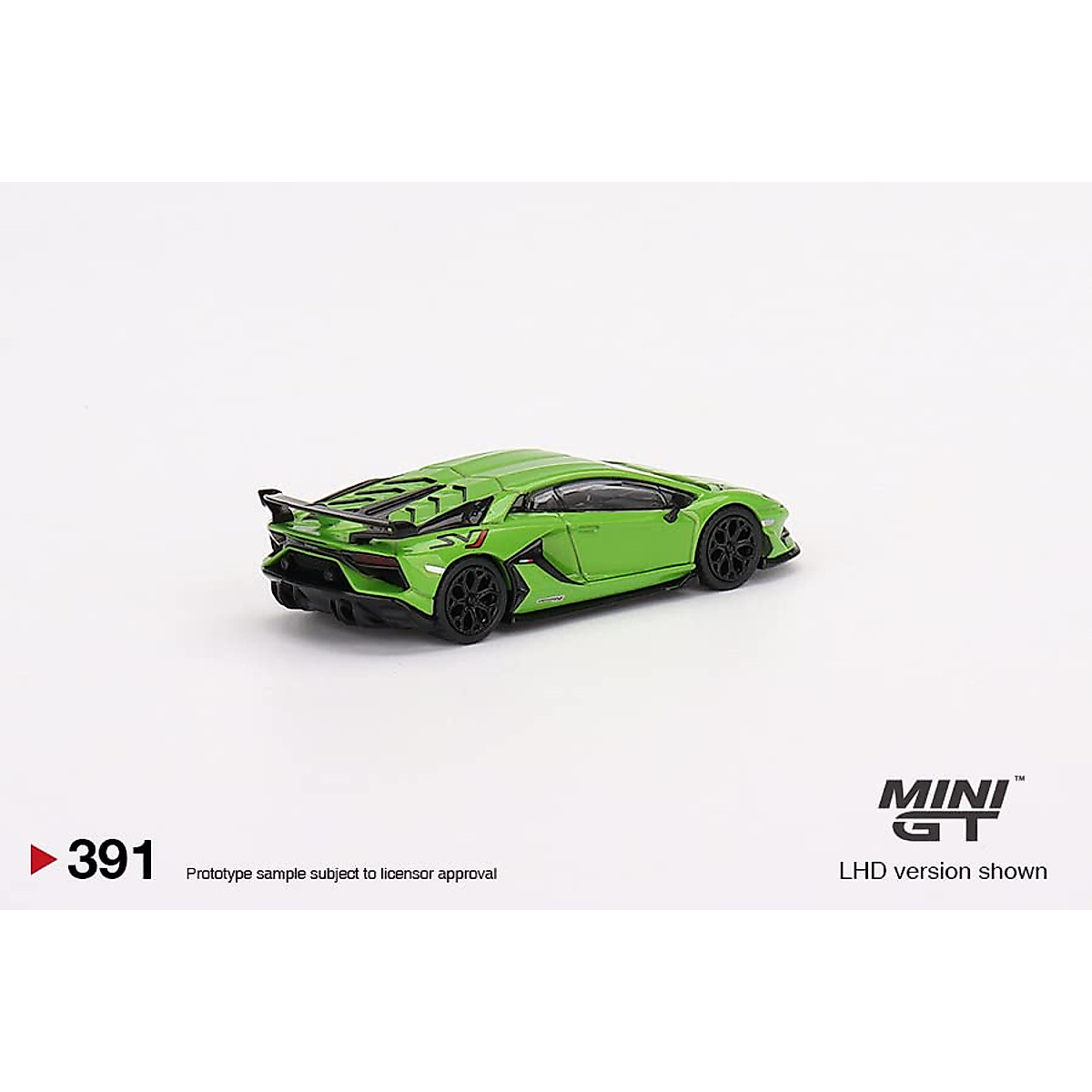 True Scale Miniatures Model Car Compatible for Lamborghini Aventador SVJ Verde Mantis 1/64 Diecast Model Car MGT00391