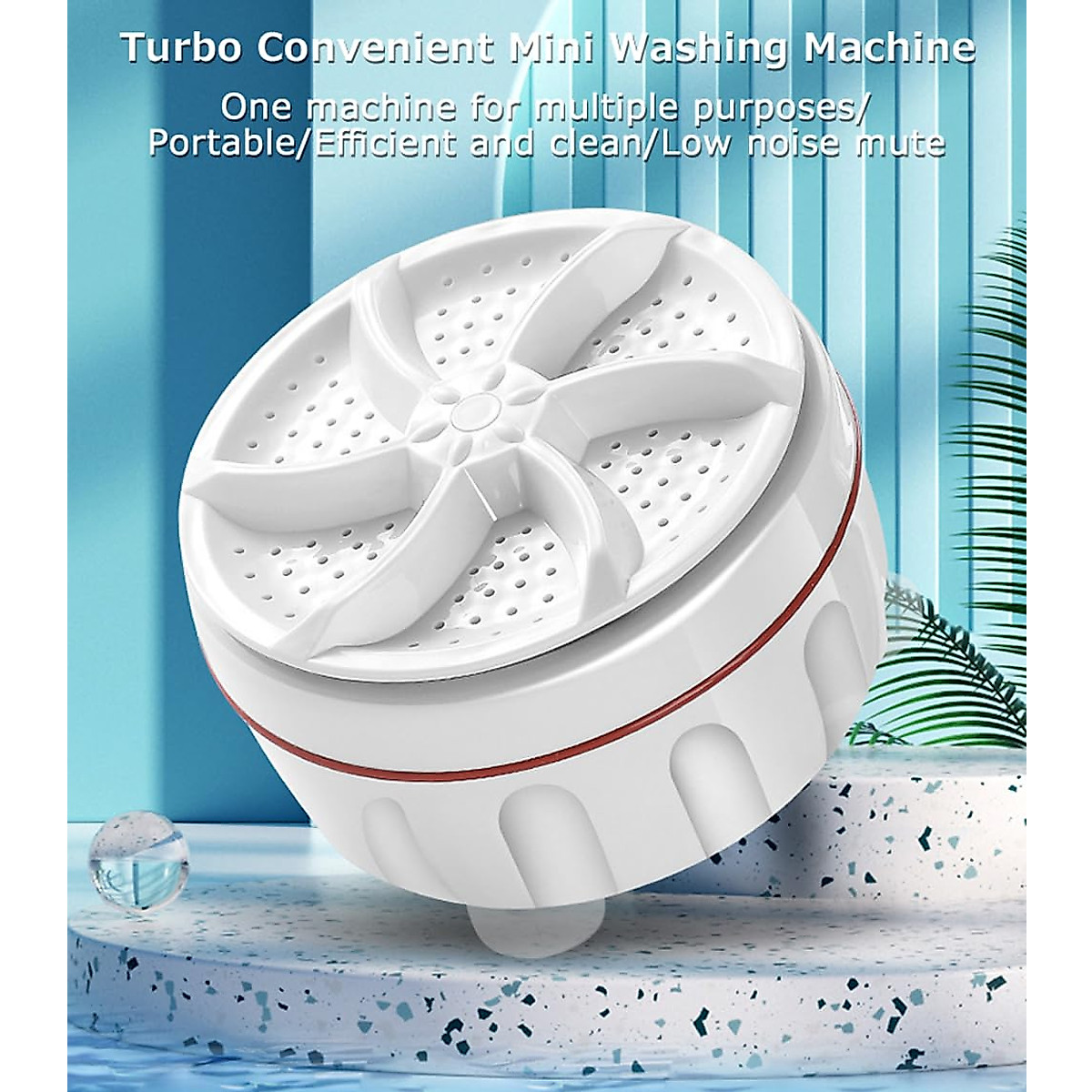 UEncounter Portable Washer USB Powered Cleaning Washing Machine Mini Turbo Washer for Socks Underwear and Baby Clothes