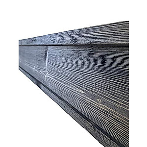 Rustic Mantle | Fireplace Mantel for Decor | Wood Mantel Shelf | Made in USA | Floating Shelf | Farmhouse Fireplace Surround | Long Shelf for Fireplace (Weathered Black, 60 Inch)