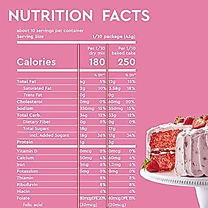 Duncan Hines Signature Perfectly Moist Strawberry Supreme Naturally Flavored Cake Mix 15.25 Ounce