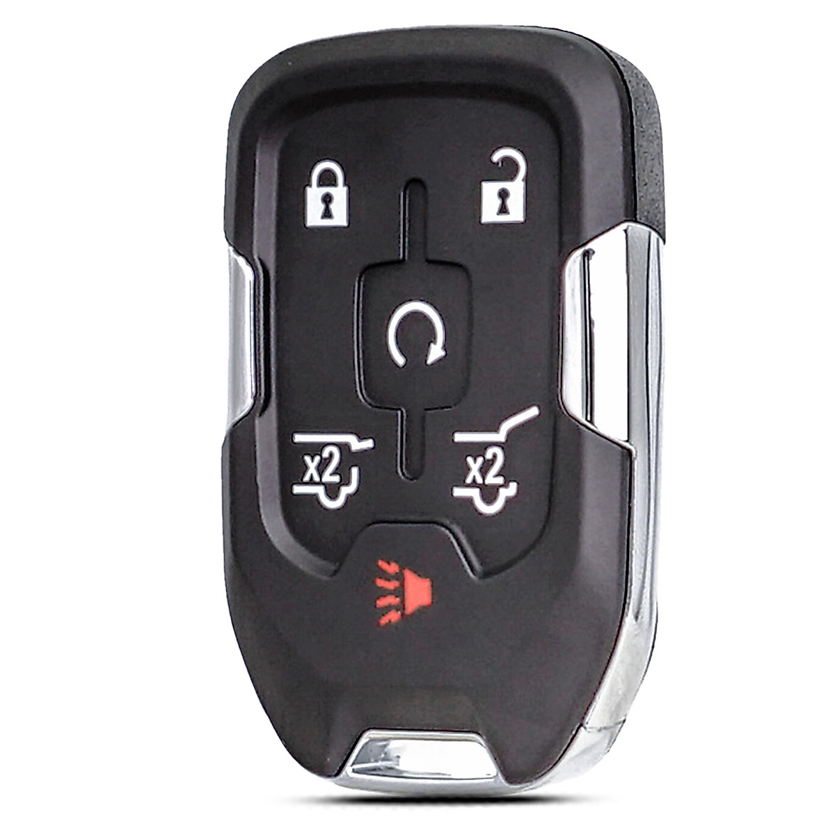 SUPALAND Key Fob Shell Case Replacement Fits for Chevy Suburban Tahoe GMC Yukon 2015 2016 2017 2018 2019 2020 Keyless Entry Smart Remote Control 6 Button Pad Outer Cover