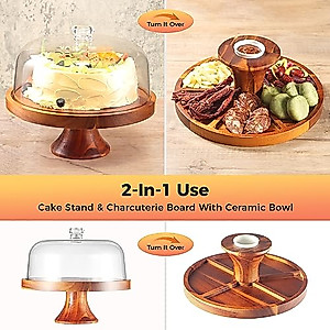 CherHome Square Cake Stand (Wood)