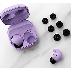 Memory Form Galaxy Buds 2 Pro Ear Tips, S/M/L 3 Size Replacement Reduce Noise Anti-Slip Fit in Case Premium Earbuds Gel Compatible with Beats Studio Buds/Galaxy Buds Pro/Galaxy Buds 2 Pro - Black