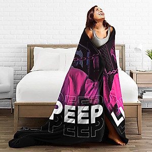Lils Music Peeps Blanket Super Soft Flannel Throw Air Conditioner Lightweight Throw Blanket for Couch Kids Boys Adults 80"X60"