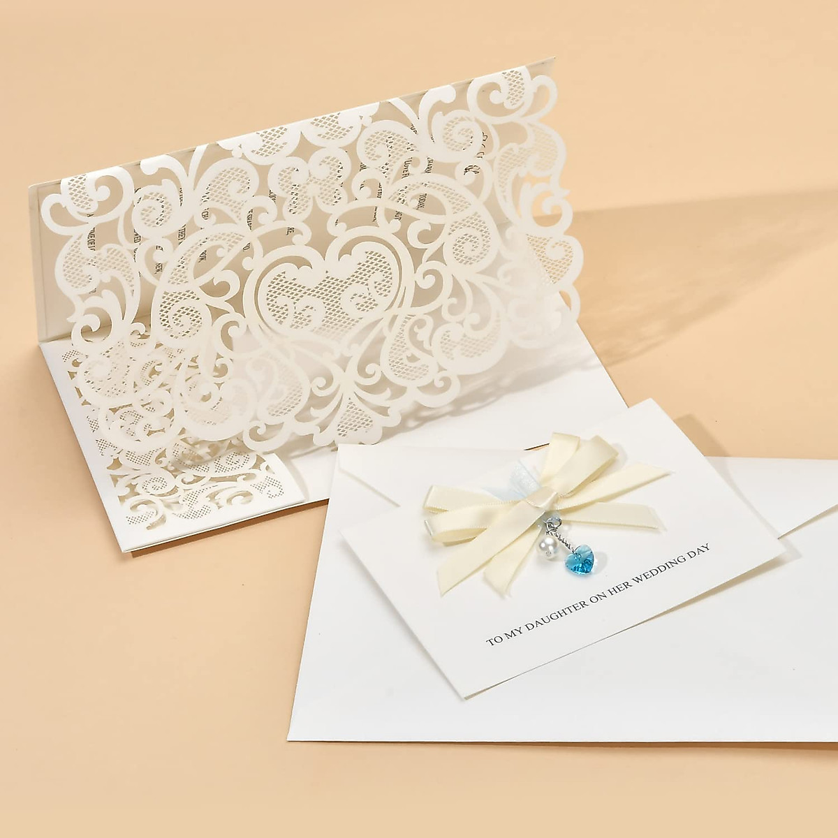 Gifts for Daughter on Wedding Day Something Blue for Bride on Wedding Bridal Shower Gifts for Bride Mother to Daughter Wedding Gifts Bride Gifts for Wedding Day Wedding Gown Charm Bouquet Charm